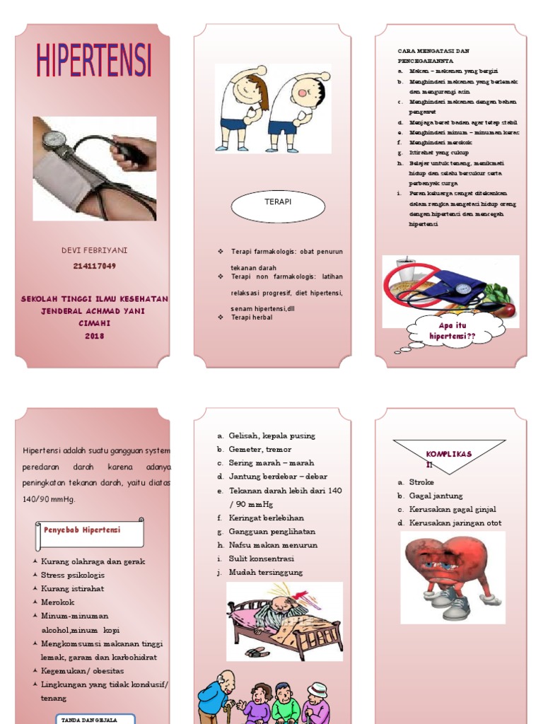 Leaflet Hipertensi | PDF