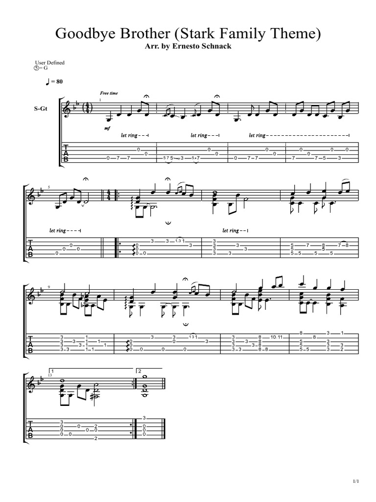 Goodbye Brother-Ernesto Schnack PDF | PDF