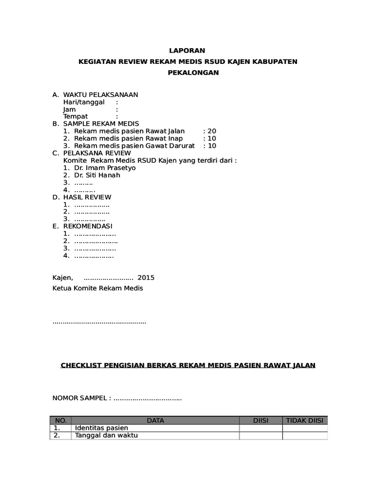 Contoh Laporan Review Rm Pdf