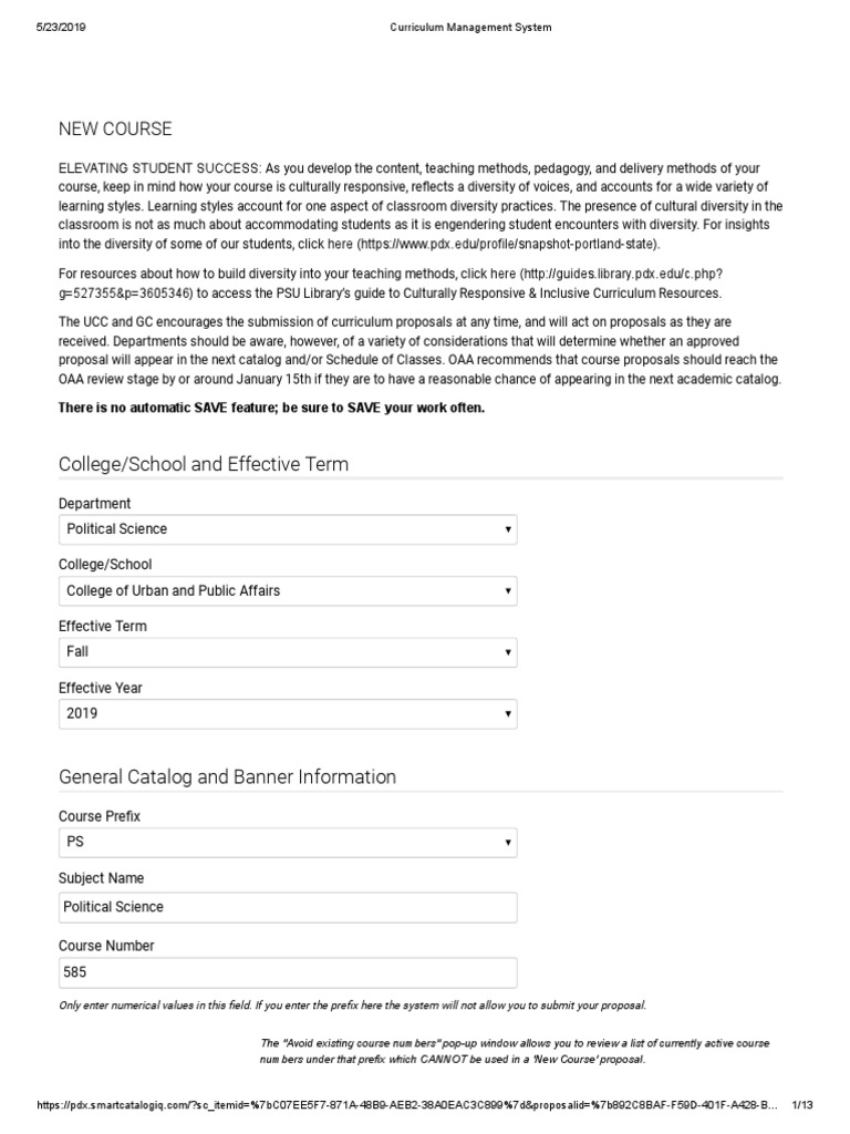 Application To Make "Conservative Political Thought" A Permanent Course ...