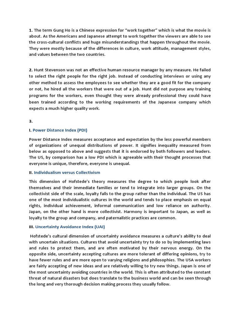 Gung Ho (Activity Sheet) 1 | PDF | Masculinity | Self Control