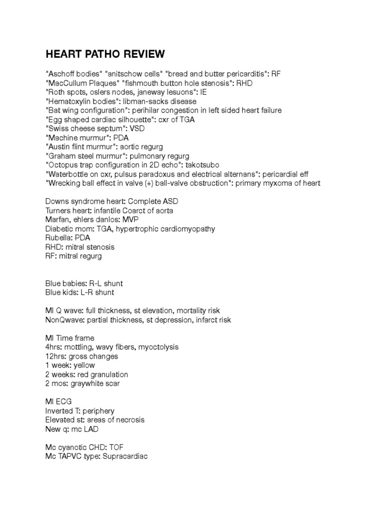 Heart Pathology Pdf