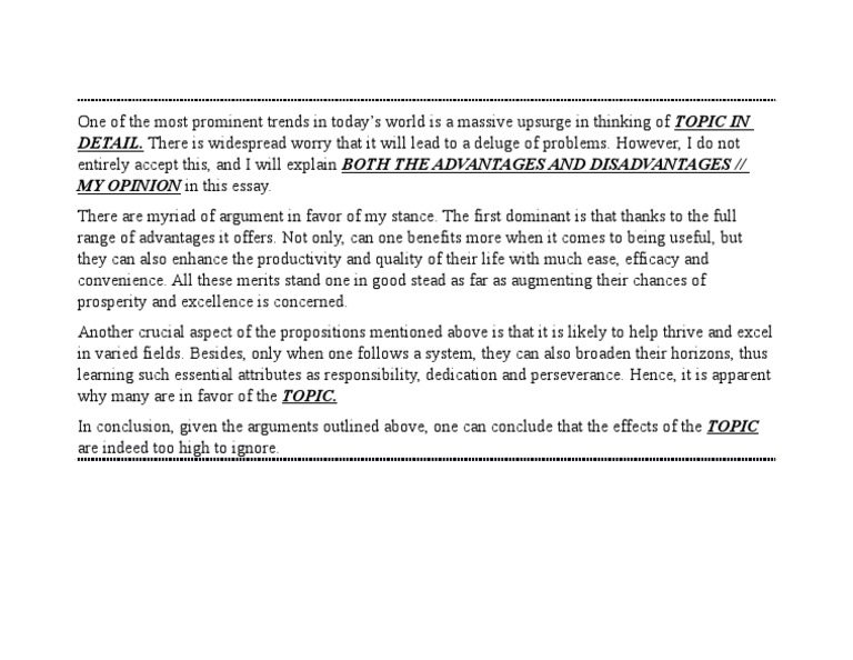 PTE Universal Essay Template | PDF