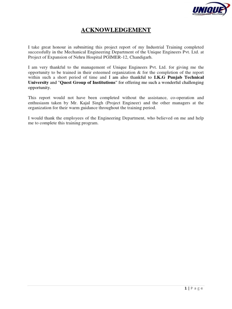 Project Report of Hvac | PDF | Hvac | Air Conditioning