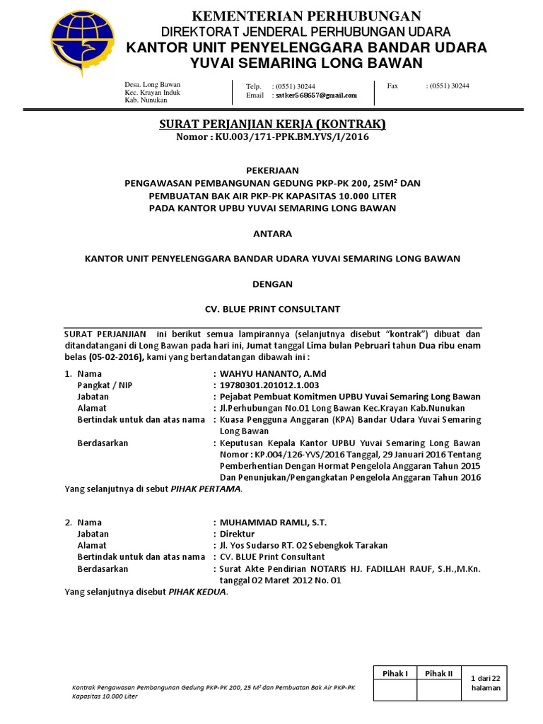 Draft SPK Pengawasan | PDF