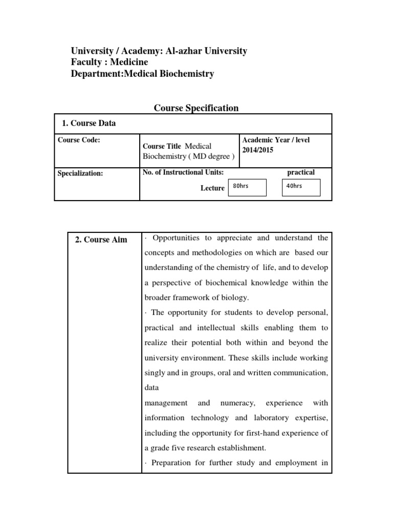 Program Biochemistry MD | PDF | Biochemistry | Chemistry
