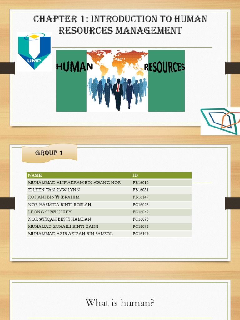 Chapter 1: Introduction To Human Resources Management | PDF | Human ...