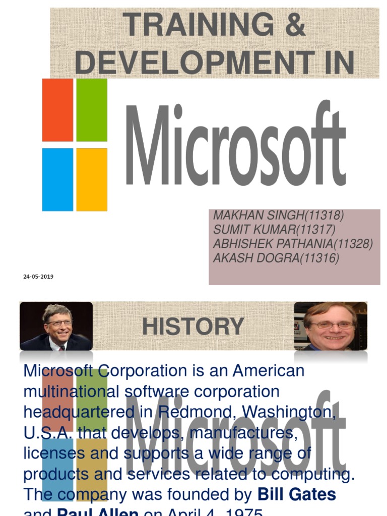 Training & Development in Microsoft | PDF | Microsoft Certified ...