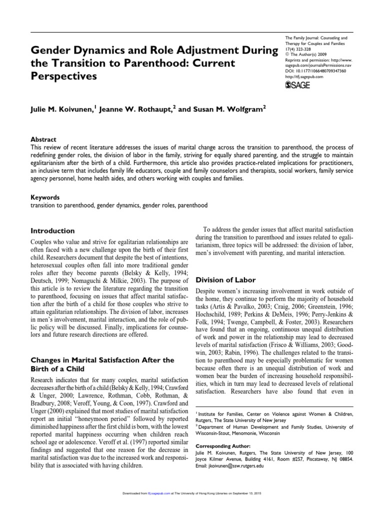 The Family Journal | PDF | Parenting | Relationships