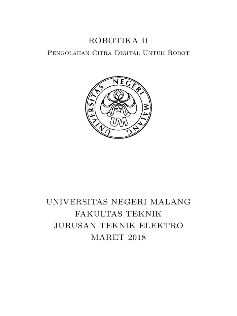 Jobsheet Robotika 2 - Pengolahan Citra Digital Untuk Robot | PDF ...