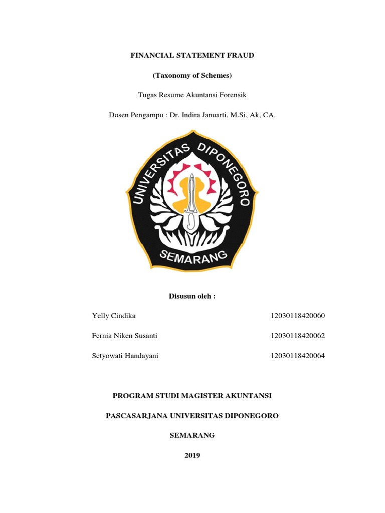 Financial Statement Fraud | PDF