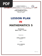 Detailed Lesson Plan in Grade 5 Mathematics | PDF | Prime Number ...