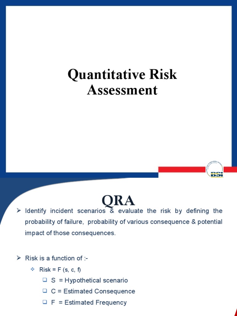 QRA Presentation | PDF | Risk Management | Hazards