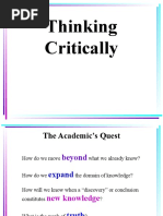 Paul-Elder Critical Thinking Framework | PDF | Critical Thinking | Thought