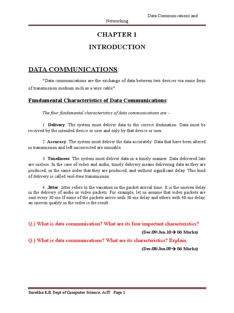 Chapter 1 Notes Pdf Duplex Telecommunications Network Topology