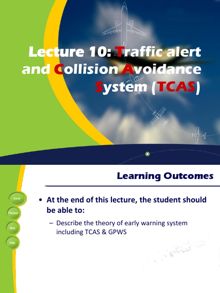 Lecture 10: Understanding Traffic alert and Collision Avoidance System ...