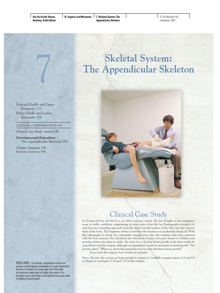Skeletal System: The Appendicular Skeleton: Clinical Case Study | PDF ...