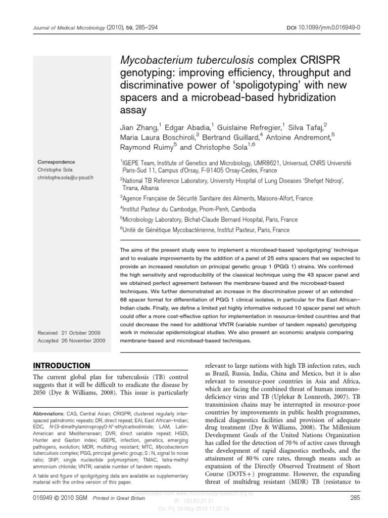 Myco | PDF | Tuberculosis | Polymerase Chain Reaction