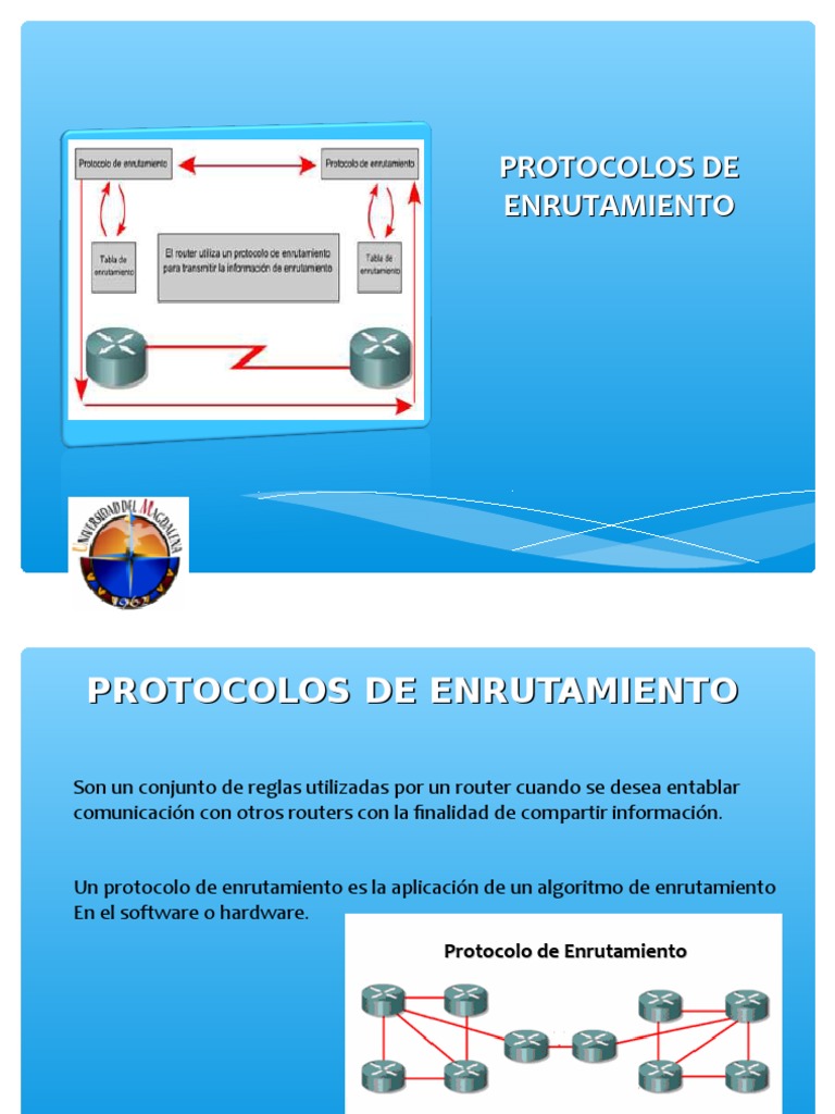 Protocolo Enrutamiento..odp | PDF | Enrutador (Computación) | Enrutamiento