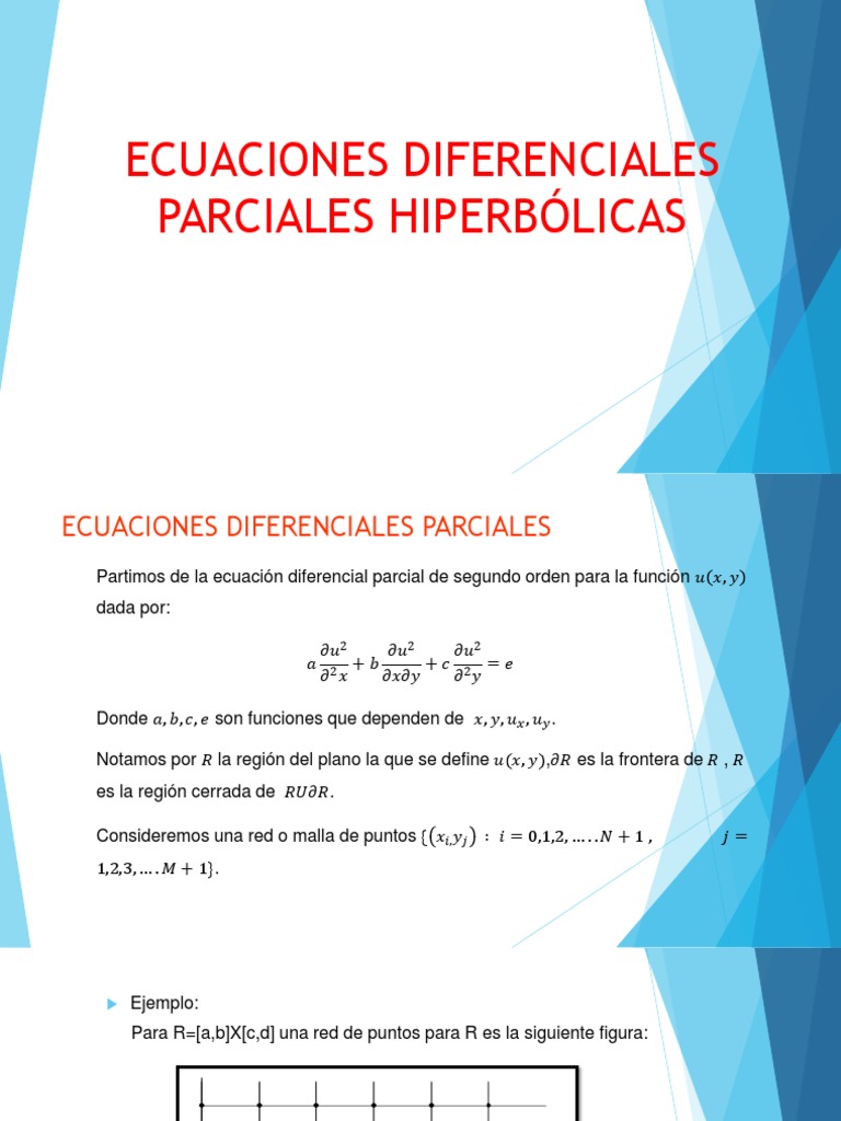 ECUACIONES DIFERENCIALES PARCIALES HIPERBÓLICAS: RESOLUCIÓN NUMÉRICA DE LA ECUACIÓN DE LA HONDA ...