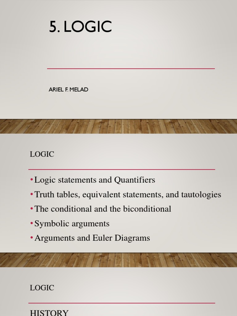 Chapter 5. Updated | PDF | Logic | Logical Truth