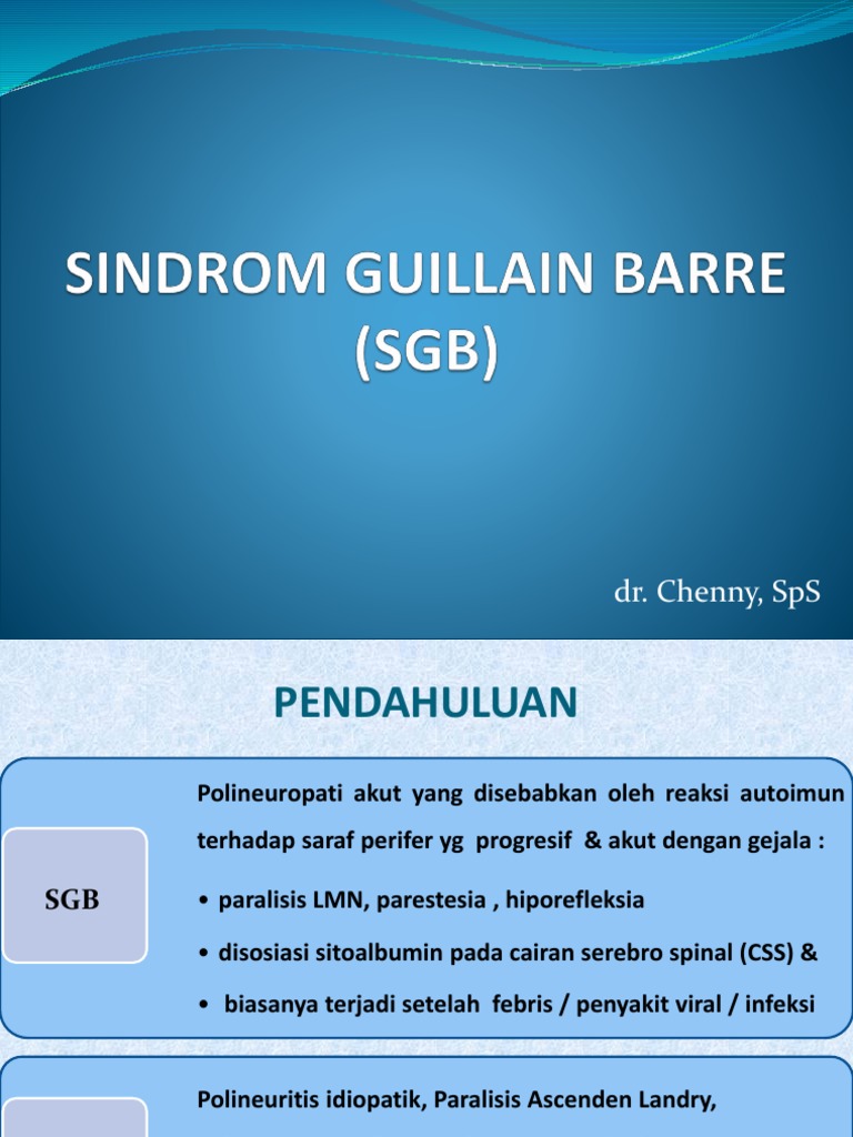 Sindrom Guillain Barre Sgb Pdf