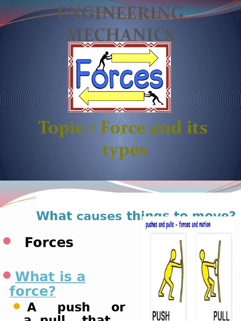 Topic-: Force and Its Types | PDF