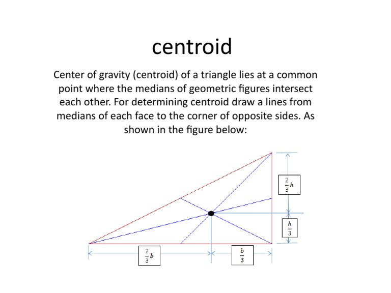 Centroid | PDF | Geometric Shapes | Elementary Geometry