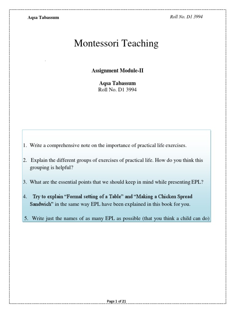 Assignment Module 2 | PDF | Spoon | Learning