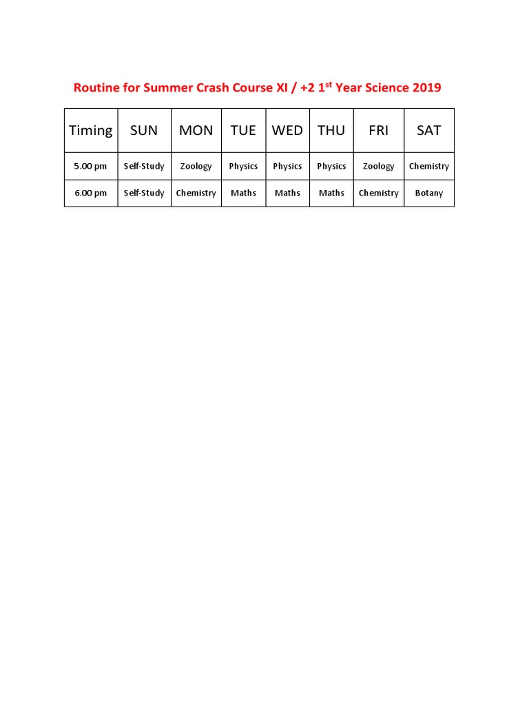 Routine | PDF | Science & Mathematics