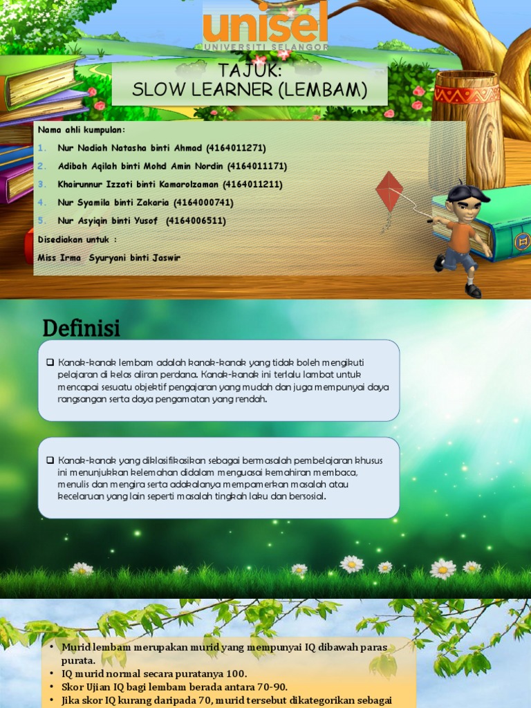 Ciri dan Pendekatan untuk Slow Learner | PDF