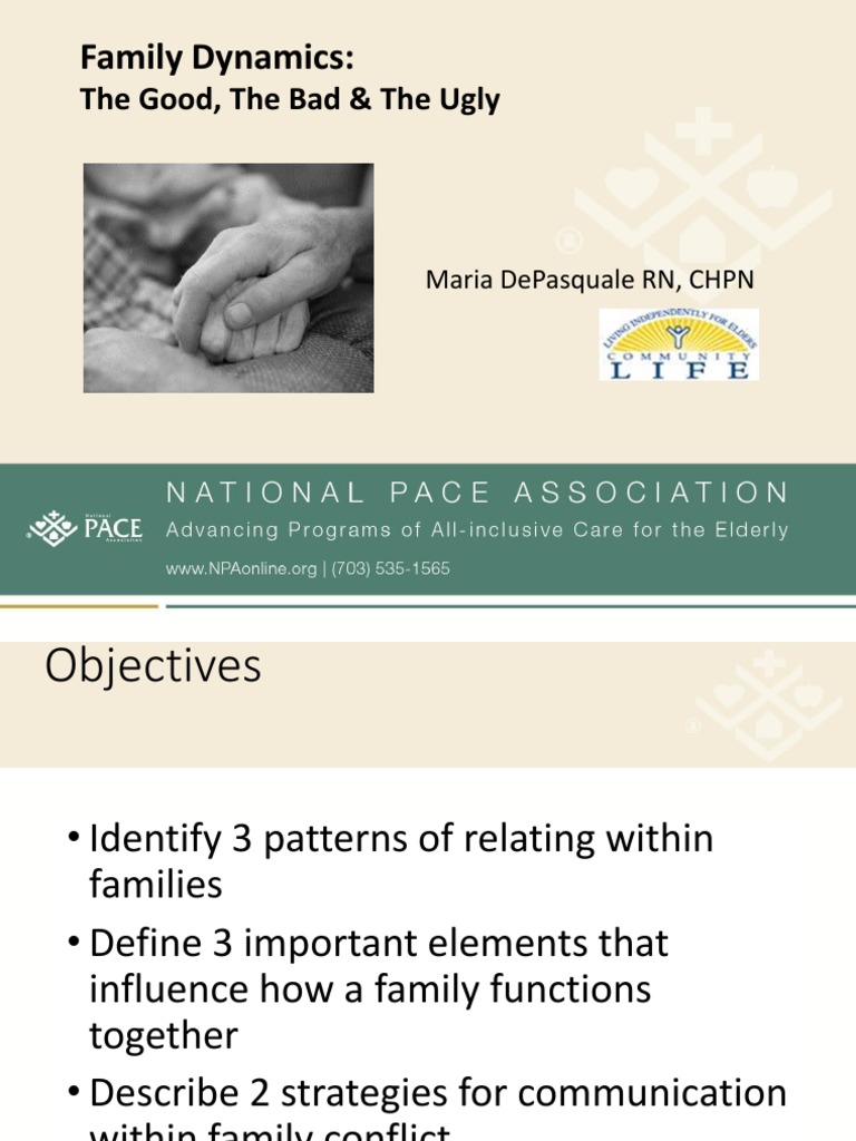 NPA Family Dynamics The Good The Bad The Ugly - DePasquale | PDF ...