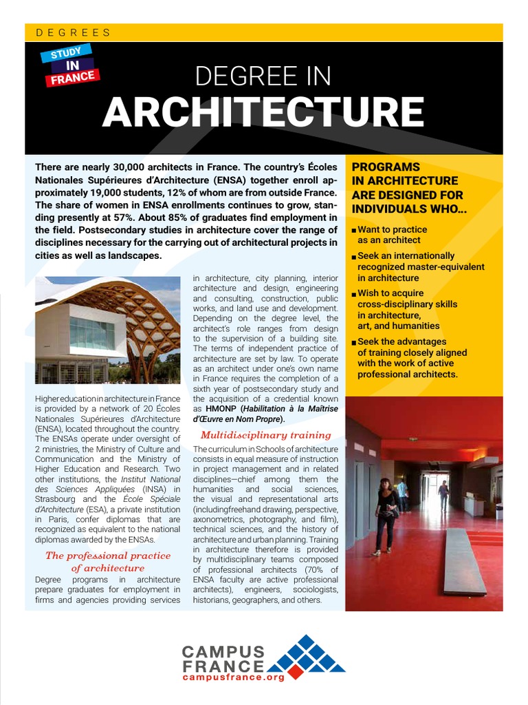 Architecture: Degree in | PDF | Academic Degree | Doctorate
