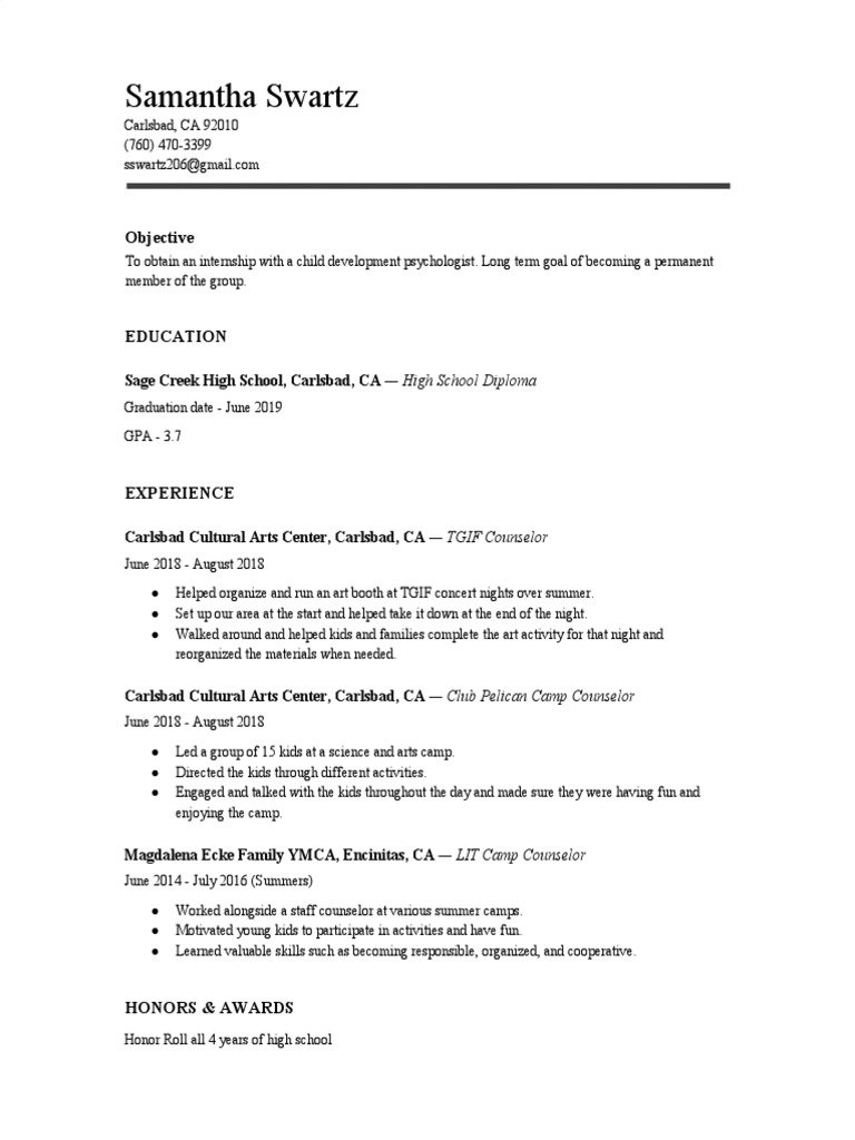 Swartz Resume 2019 1 | PDF