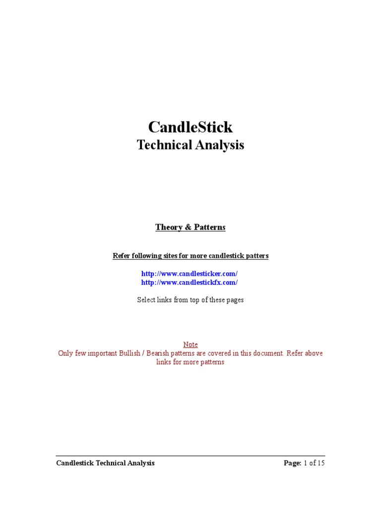 Candlestick: Technical Analysis | Download Free PDF | Market Trend ...