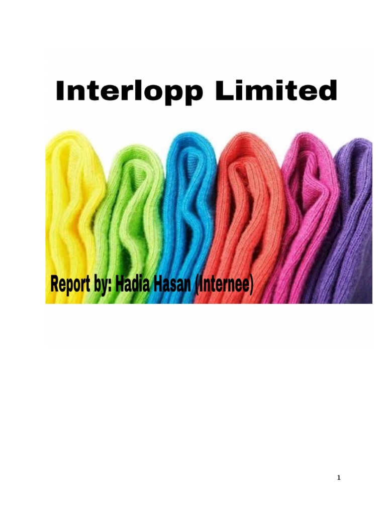 Interloop Limited - Pakistan's largest sock manufacturer | PDF ...