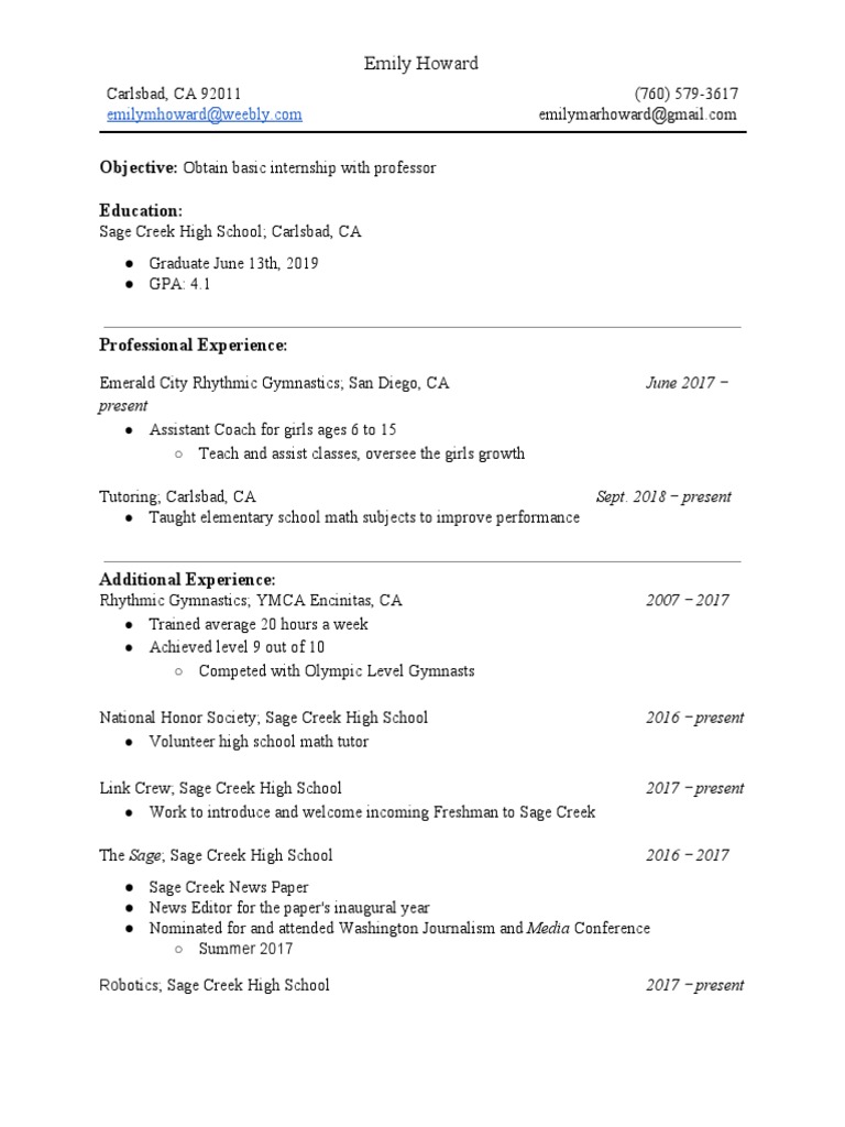 Resume 2019 | PDF | Behavior Modification | Learning
