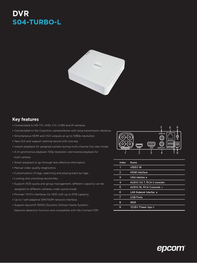 Especificaciones S04 TURBO L | PDF | Hdmi | Video