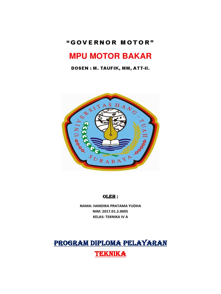 Cara Kerja Dan Perawatan Governor | PDF