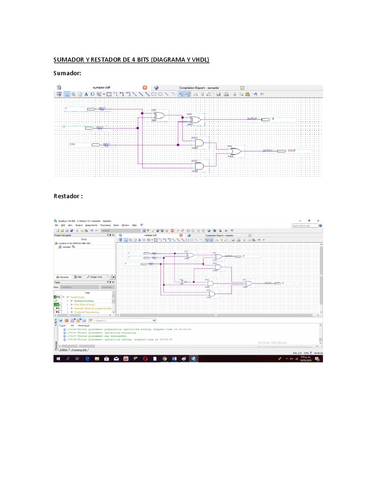 Sumador Completo Bloque VHDL | PDF | Computers | Technology & Engineering
