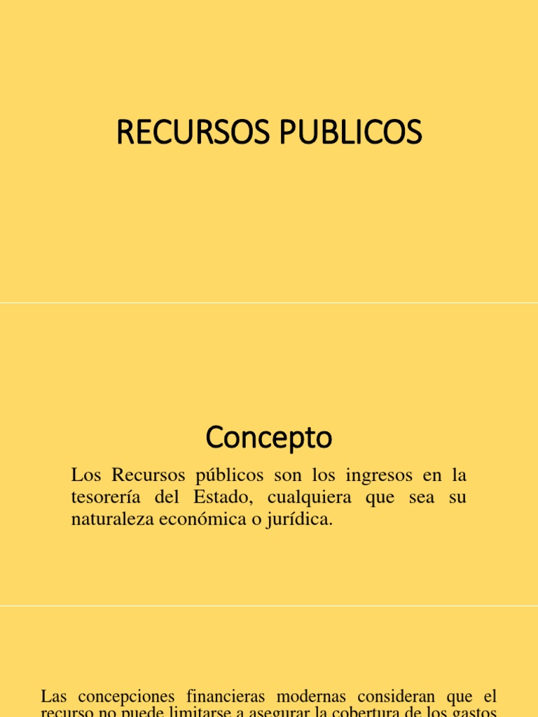 Clasificación de Recursos Públicos | PDF | Empresa de propiedad estatal ...