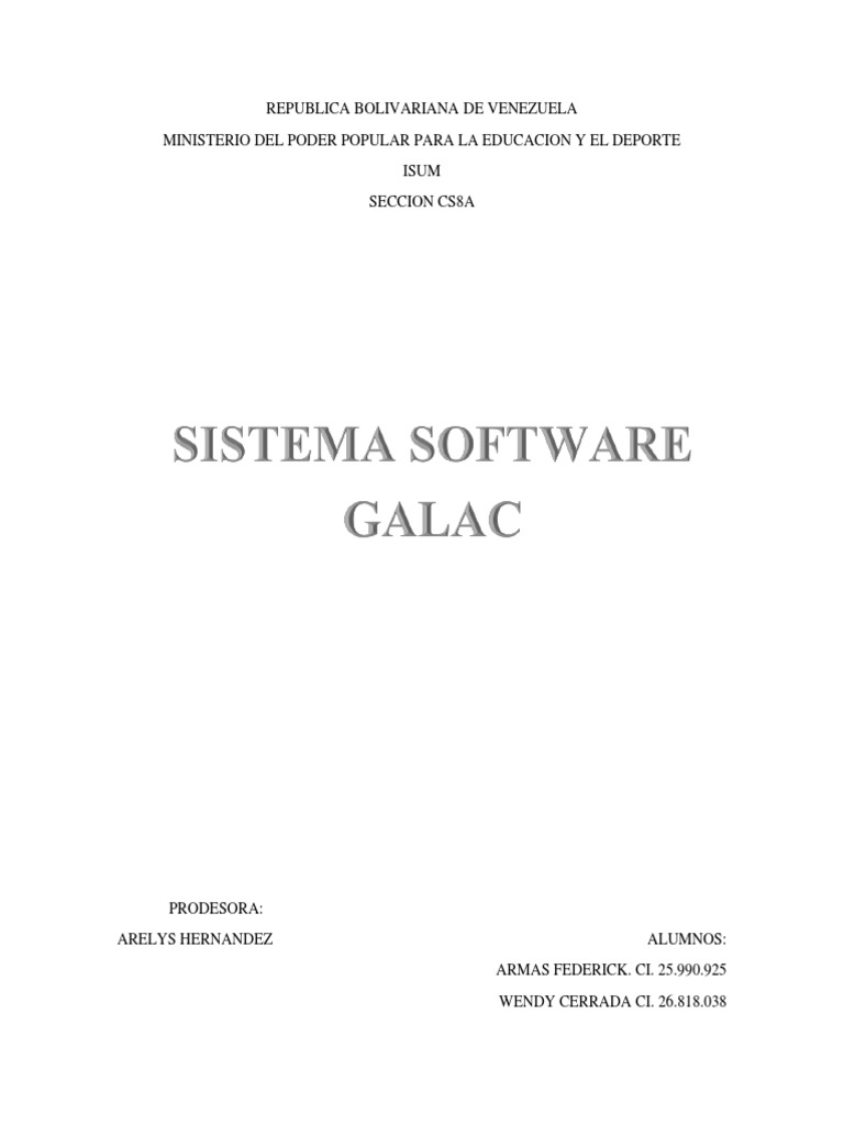 Sistema Sotfware Galac | PDF | Point and Click | Contabilidad