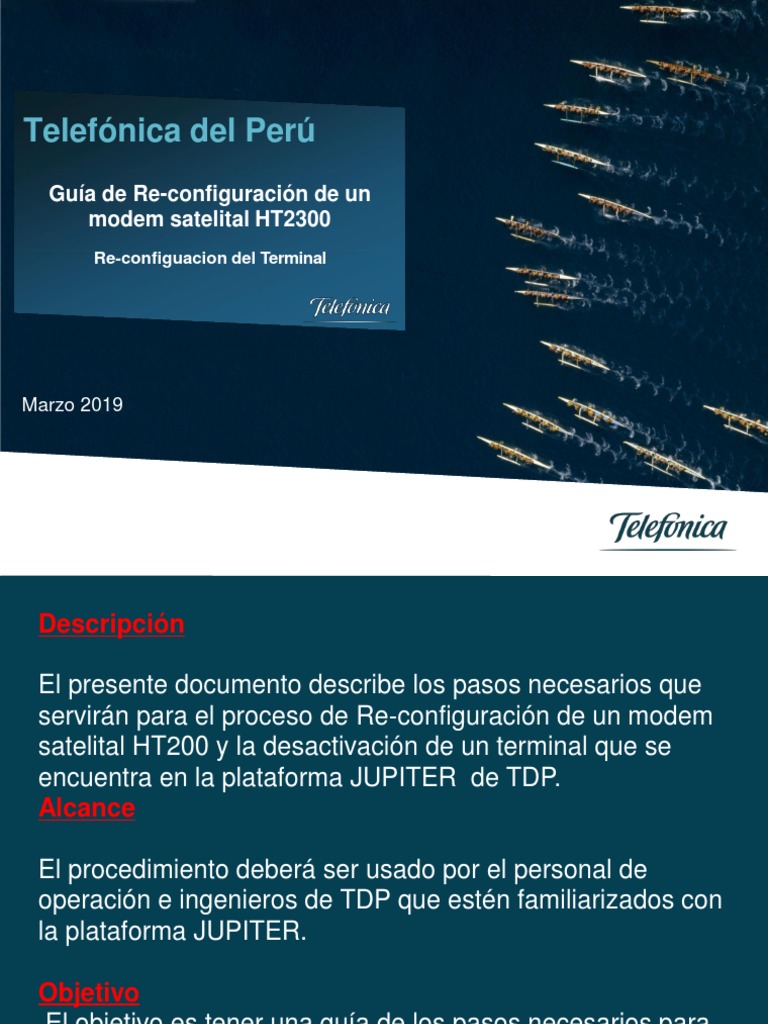 Guia de Reconfiguracion de Los Terminales HT2300 | PDF | Módem ...