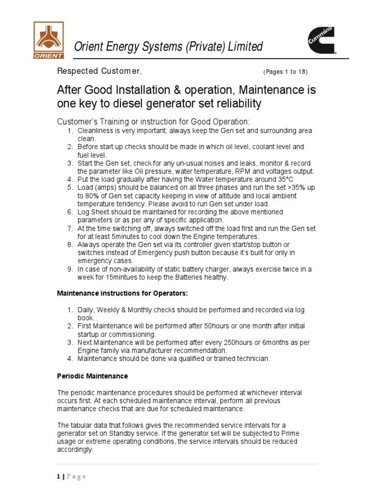 Maintenance Instruction V03 | PDF | Radiator | Filtration
