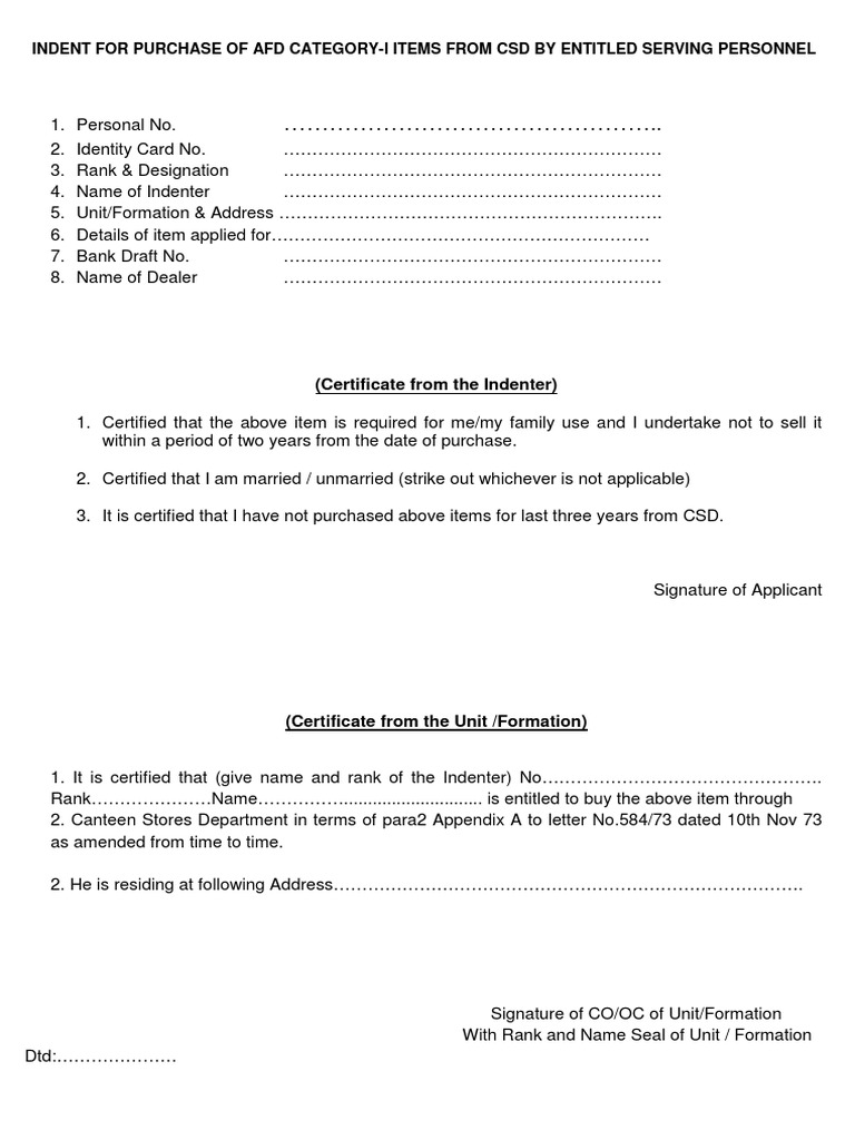 1507152756indent Form For Afd Items | PDF | Government | Government ...