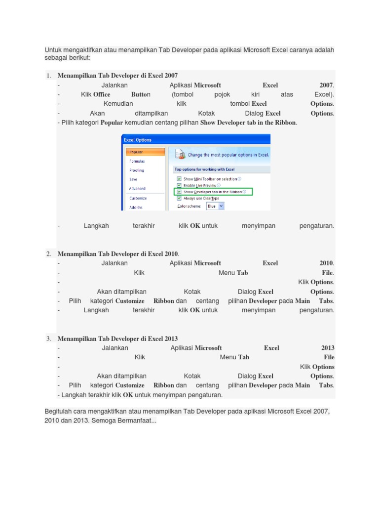 Rumus Vba Excel | PDF