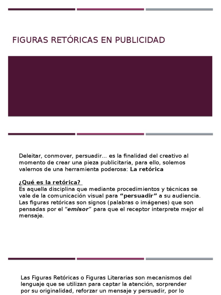 Figuras Retoricas Pdf Metáfora Publicidad