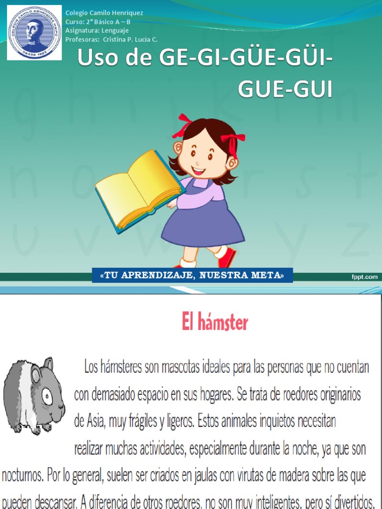 Actividades de Lenguaje: Ge, Gi, Gue, Gui | PDF