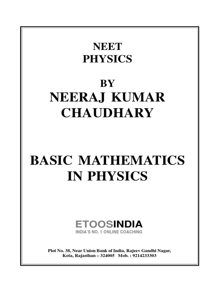 NKC Neet Problem Solving | PDF | Euclidean Vector | Force NKC Neet Problem Solving | PDF | Euclidean Vector | Force