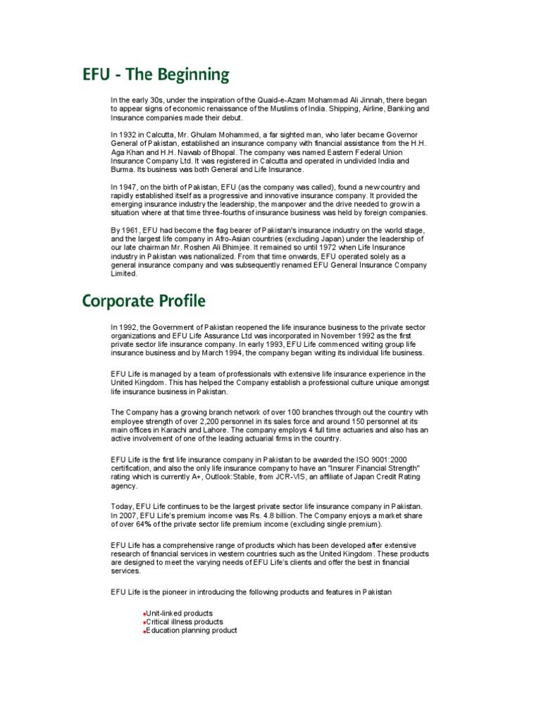 efu | Employment | Insurance | Free 30-day Trial | Scribd